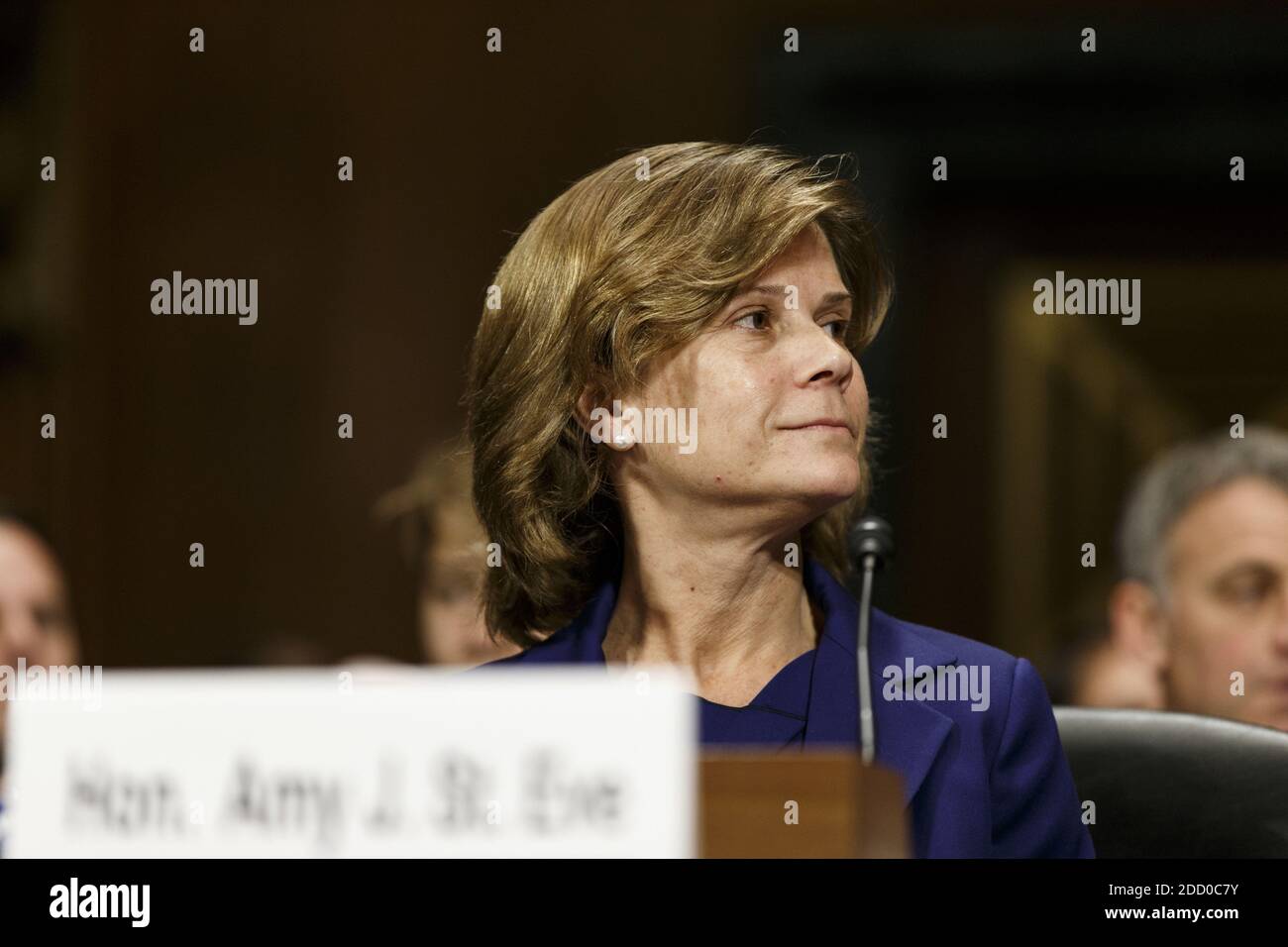 Amy J. St. Eve speaks during her confirmation hearing to become a ...