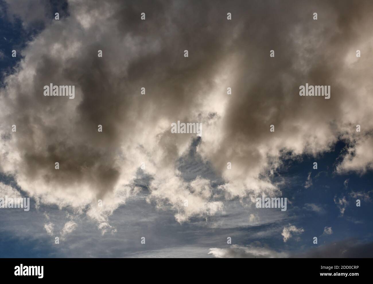 Colorful dramatic sky with dark storm clouds Stock Photo - Alamy