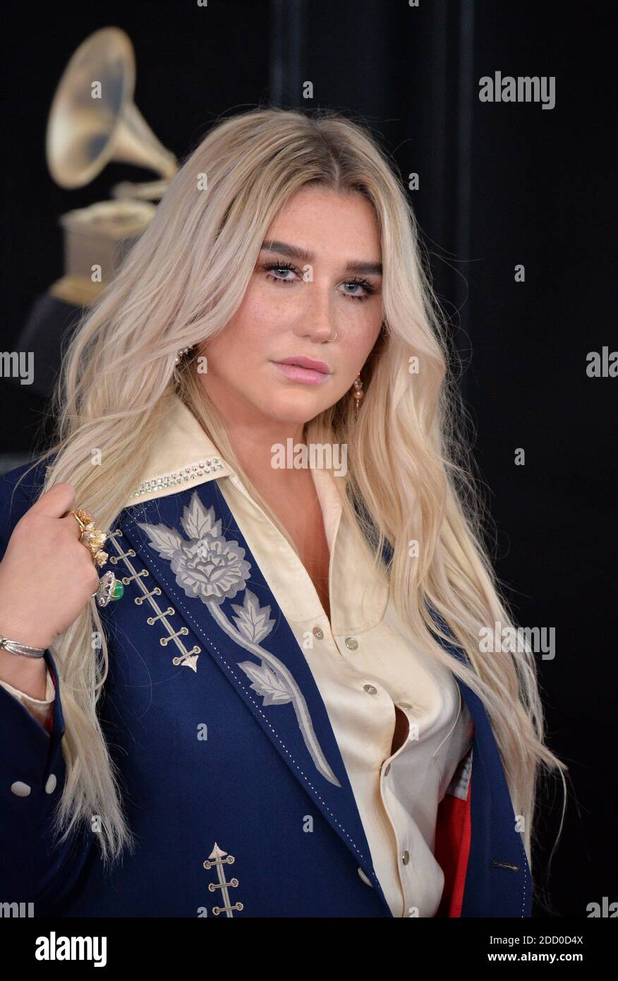 Kesha attends the 60th Annual GRAMMY Awards at Madison Square Garden on ...