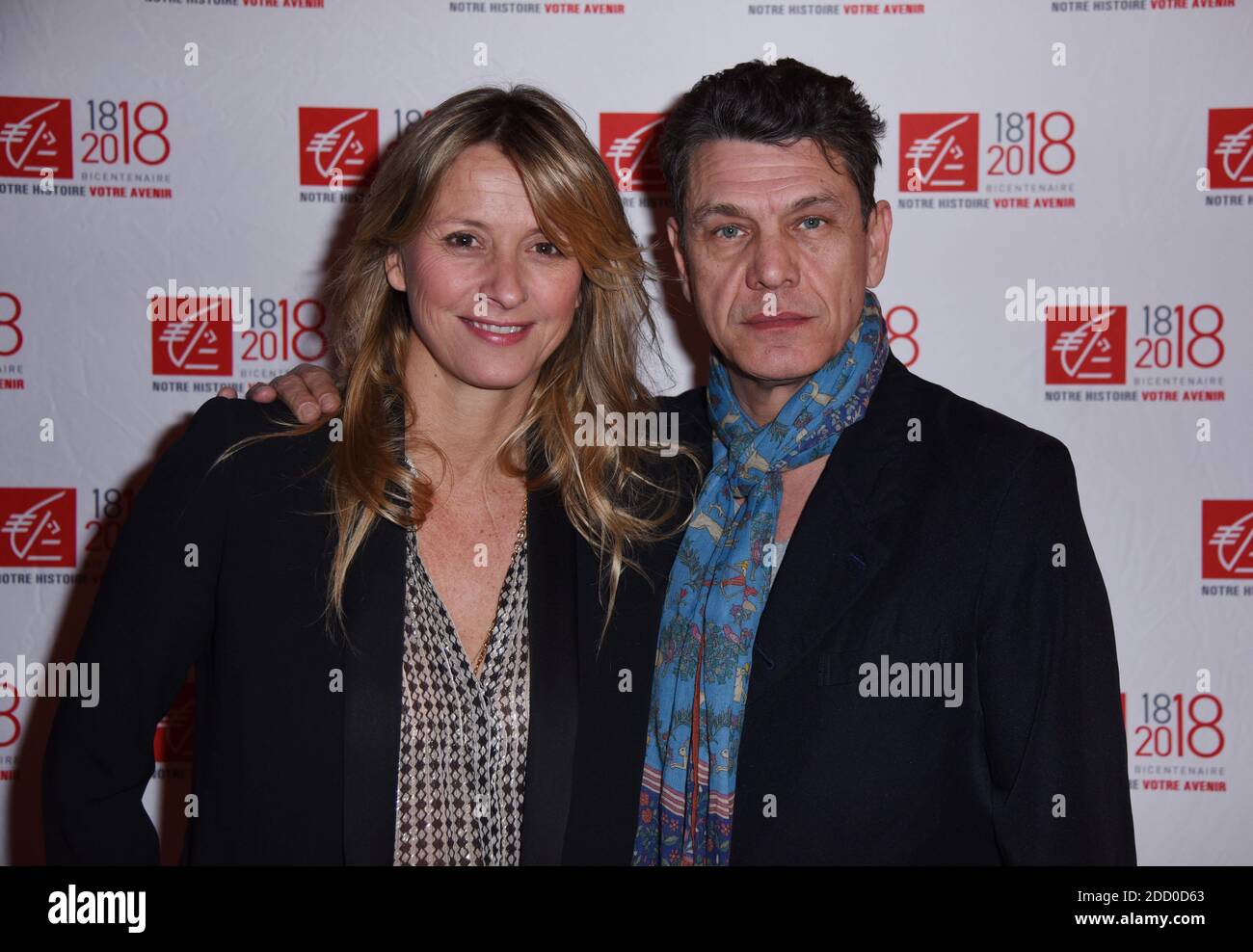 Marc Lavoine et Sarah Lavoine lors de la soiree Bicentenaire de la ...