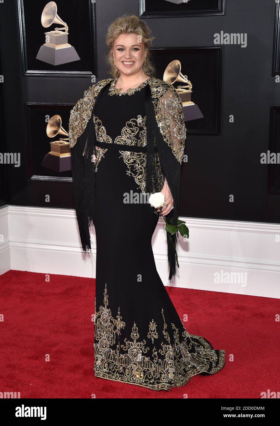Kelly Clarkson attends the 60th Annual GRAMMY Awards at Madison Square ...