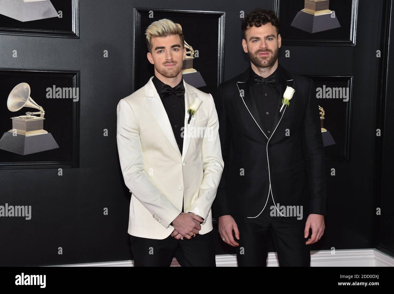 Alex Pall and Andrew Taggart of The Chainsmokers attend the 60th Annual ...
