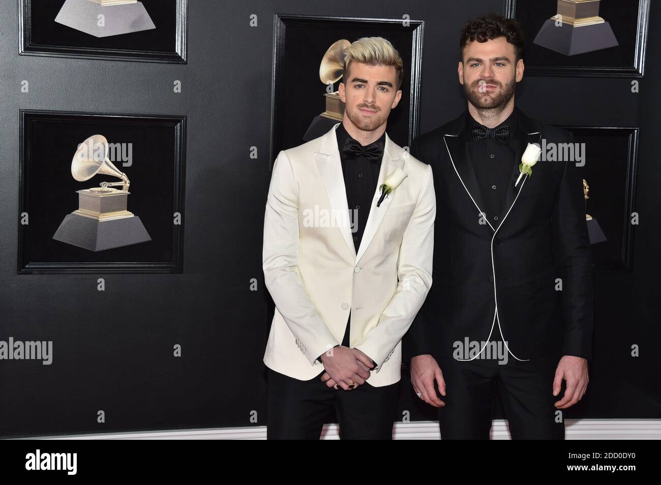 Alex Pall and Andrew Taggart of The Chainsmokers attend the 60th Annual ...