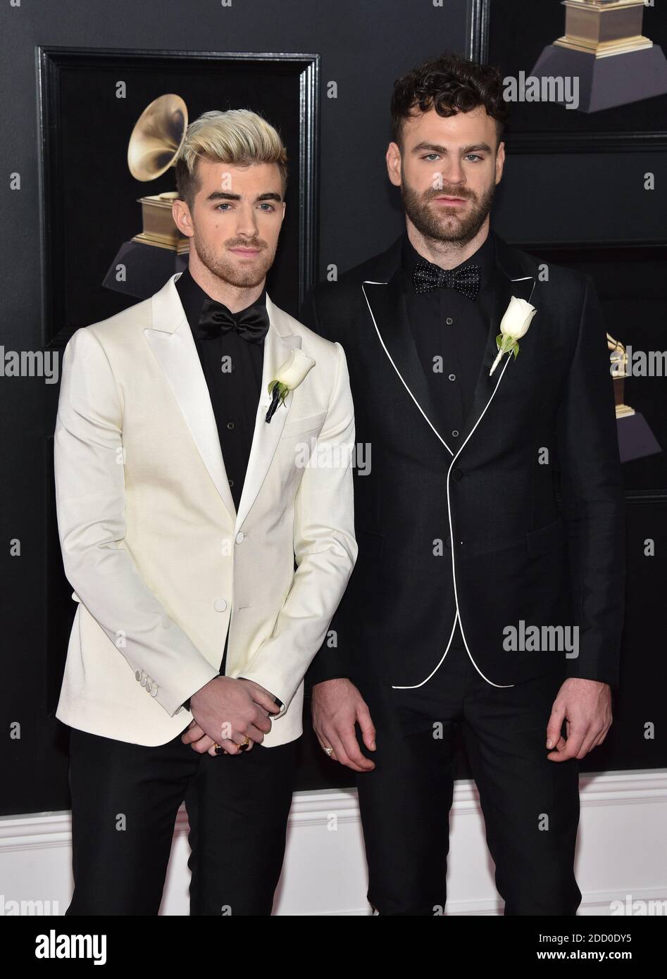 Alex Pall and Andrew Taggart of The Chainsmokers attend the 60th Annual ...
