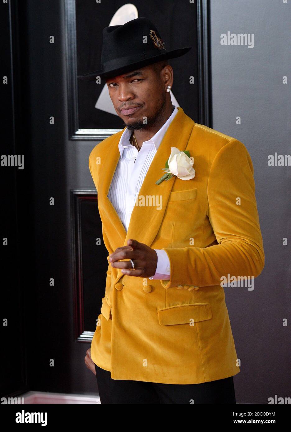 Ne-Yo attends the 60th Annual GRAMMY Awards at Madison Square Garden on ...