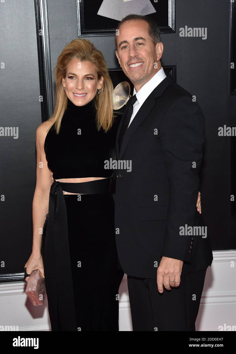Jessica Seinfeld, Jerry Seinfeld attend the 60th Annual GRAMMY Awards ...