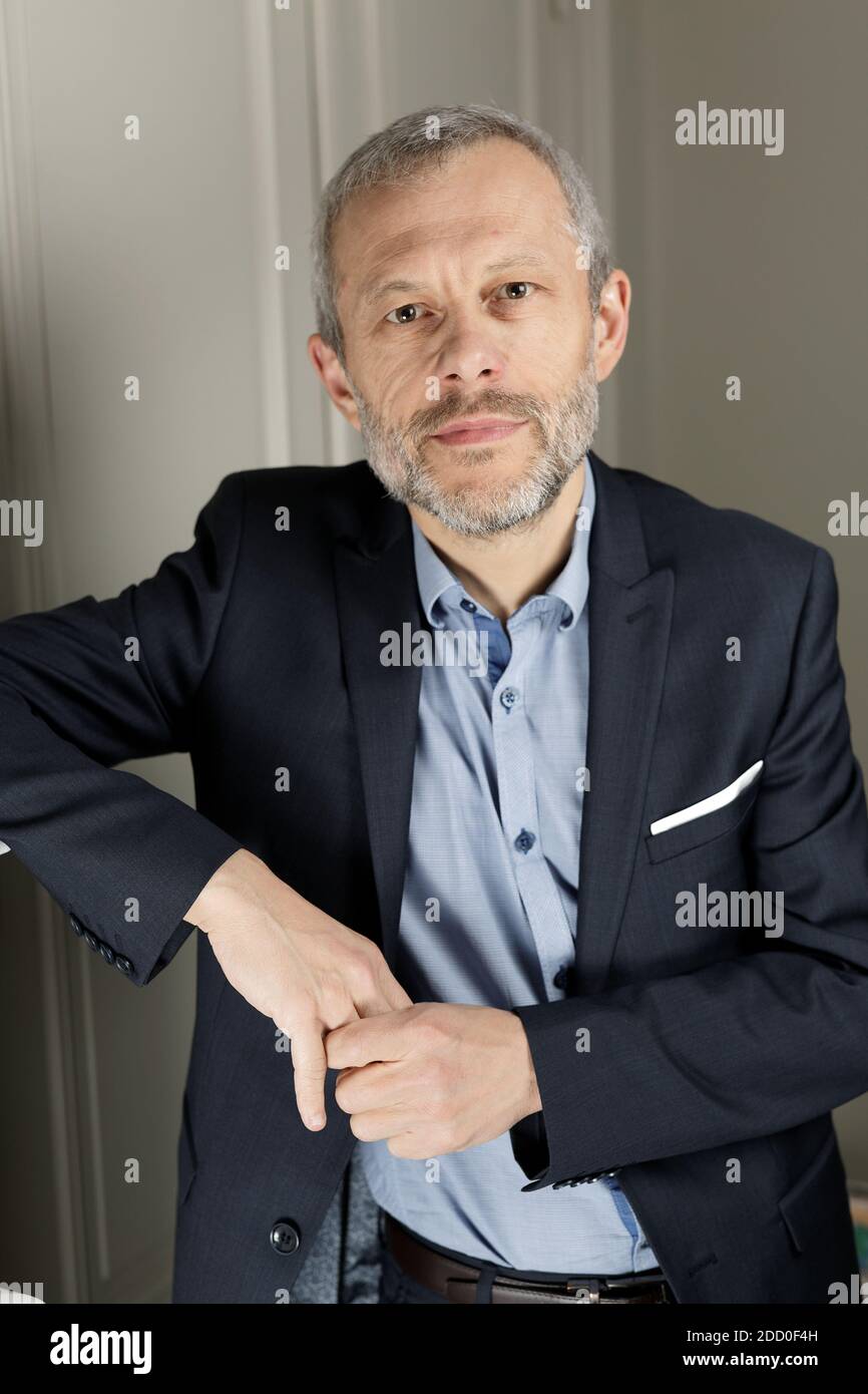 File picture, dated on November 10, 2017, Pierre Mathiot posing during ...