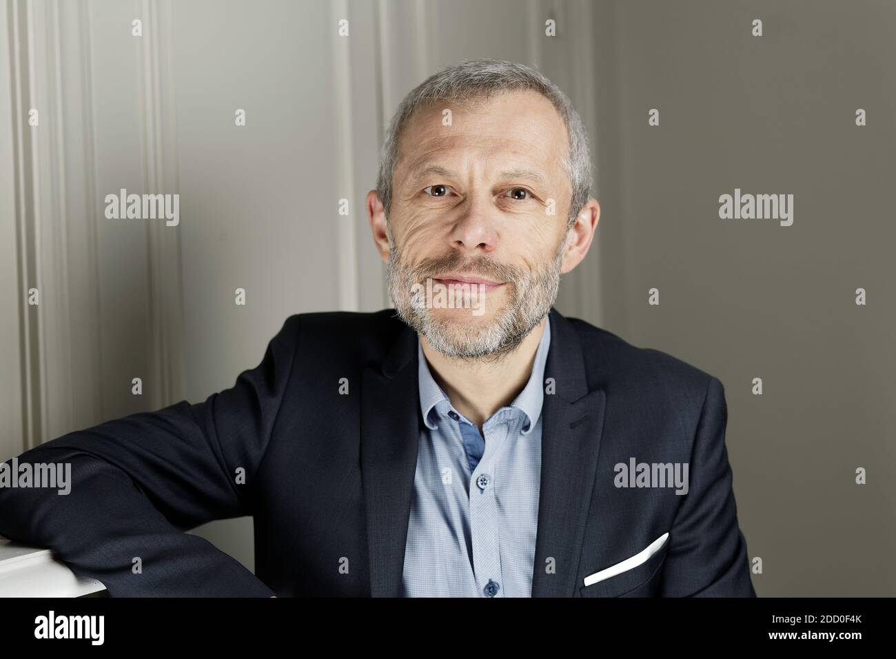 File picture, dated on November 10, 2017, Pierre Mathiot posing during ...