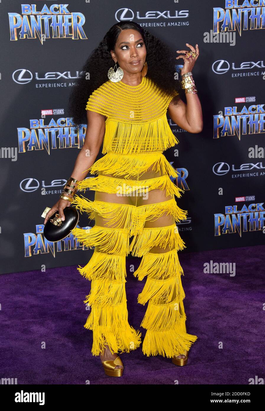 Angela Bassett attends the premiere of Disney and Marvel's 'Black ...