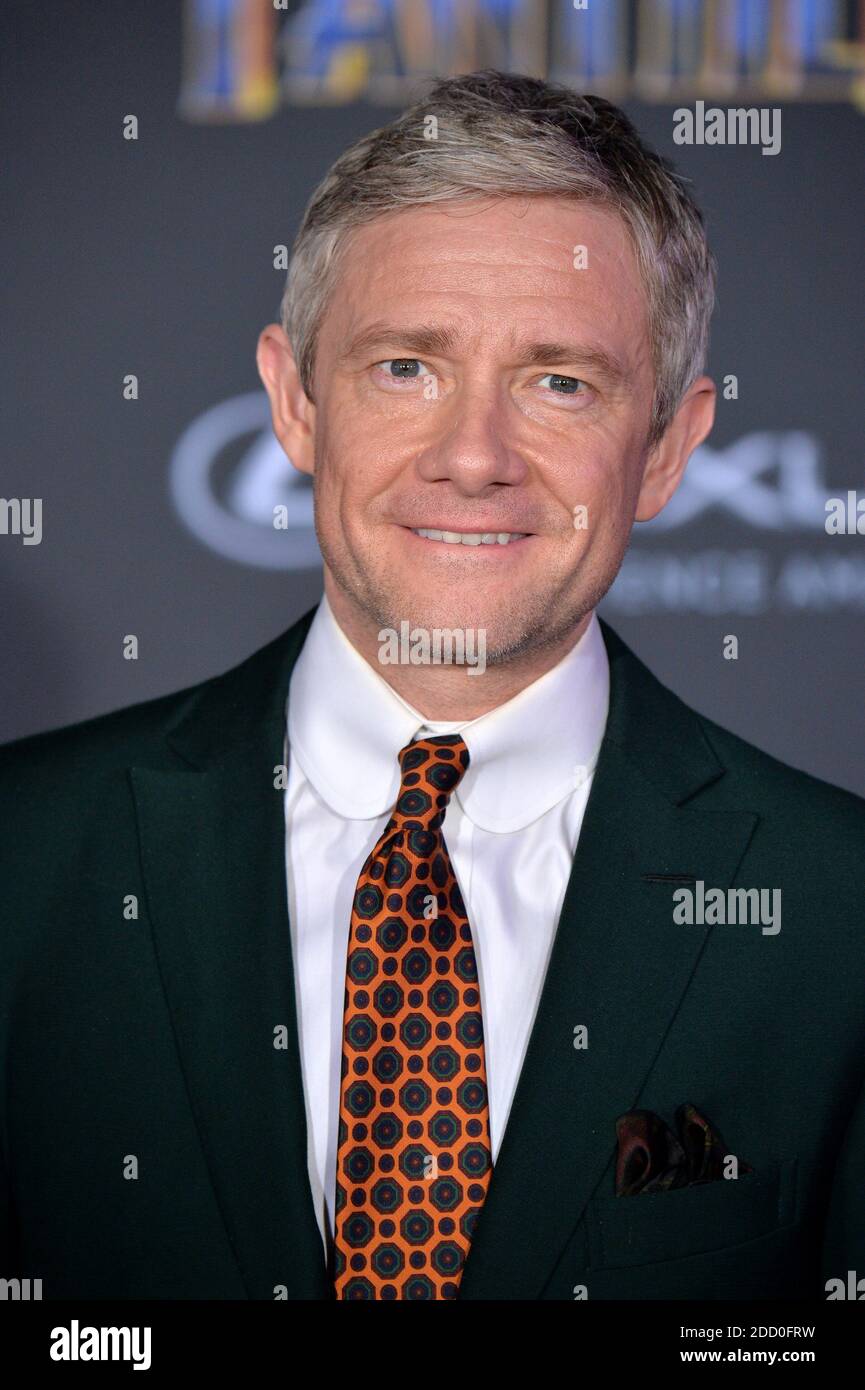 Martin Freeman attends the premiere of Disney and Marvel's 'Black ...