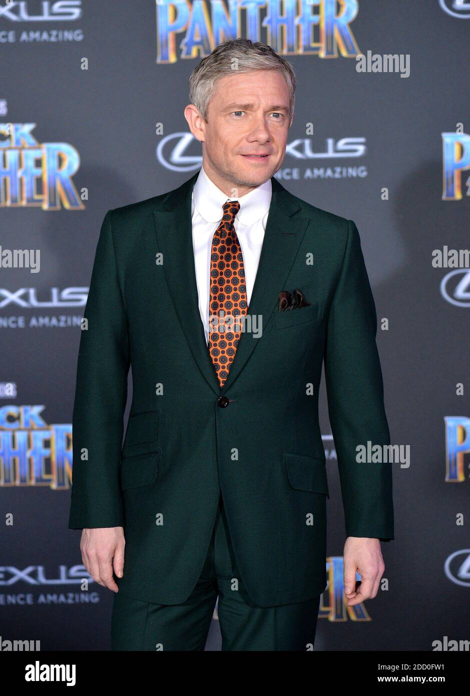 Martin Freeman attends the premiere of Disney and Marvel's 'Black ...