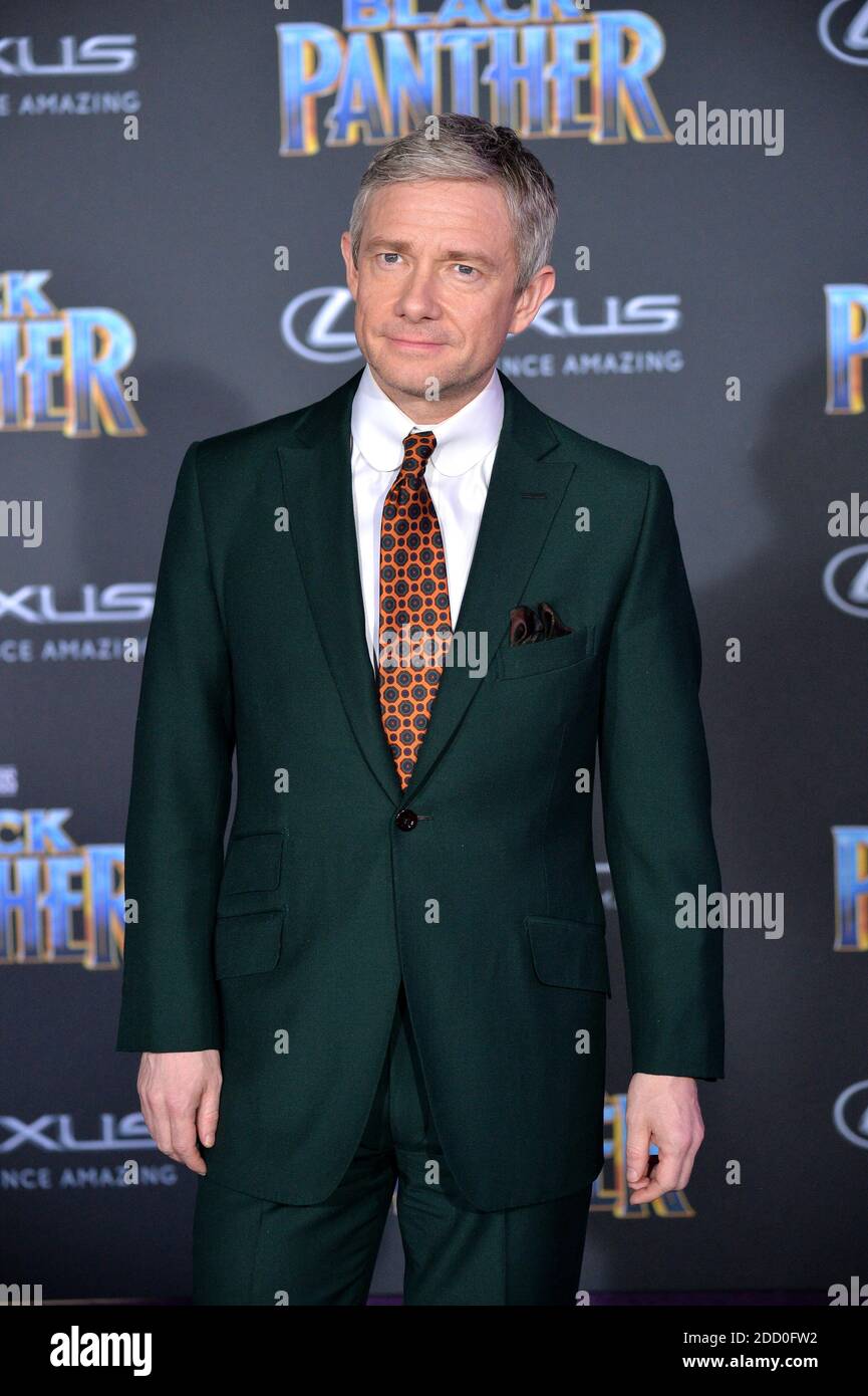 Martin Freeman attends the premiere of Disney and Marvel's 'Black ...