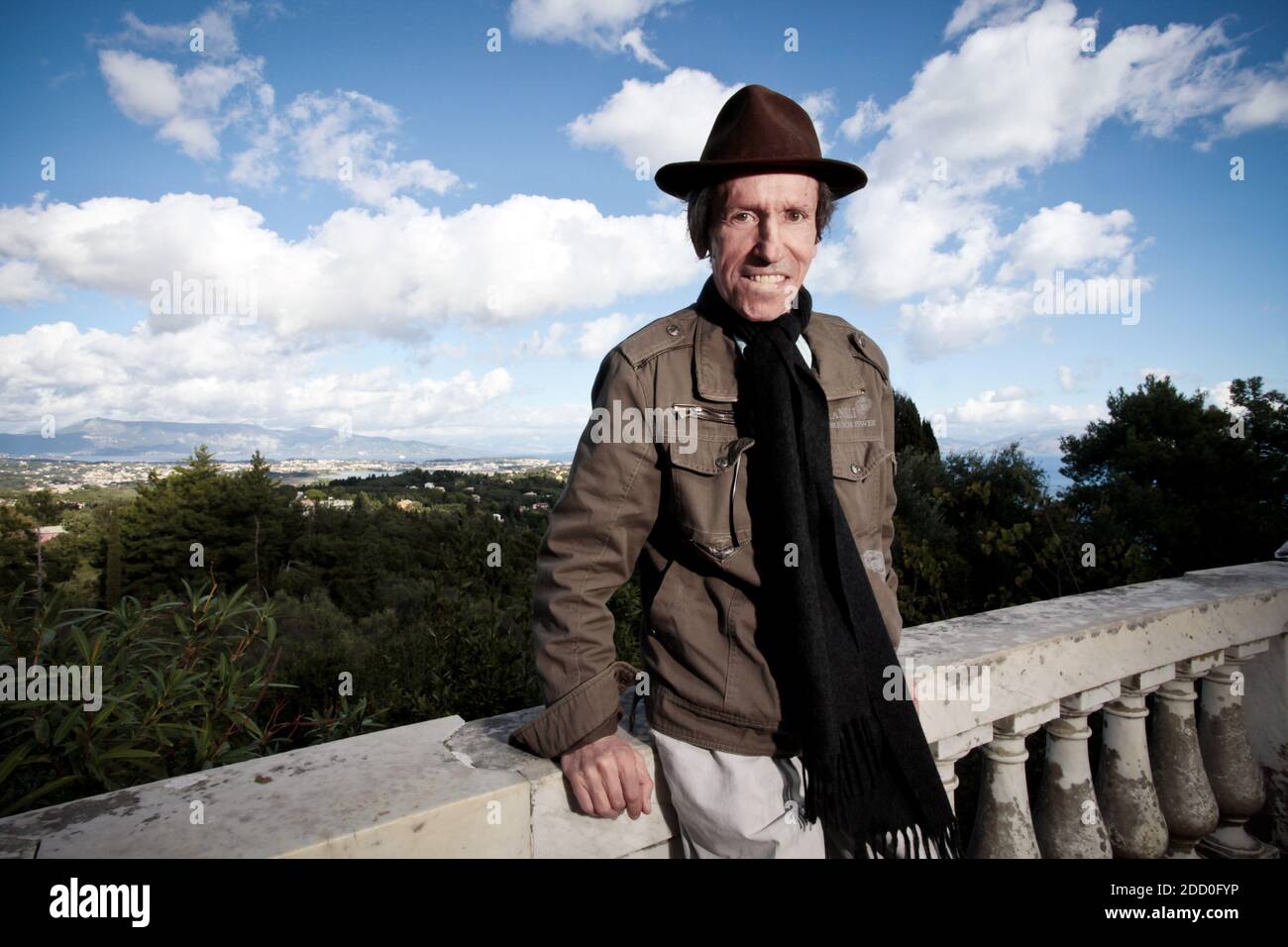 Exclusive - File picture of the humorist Pierre Pechin in 2012 at Corfu ...