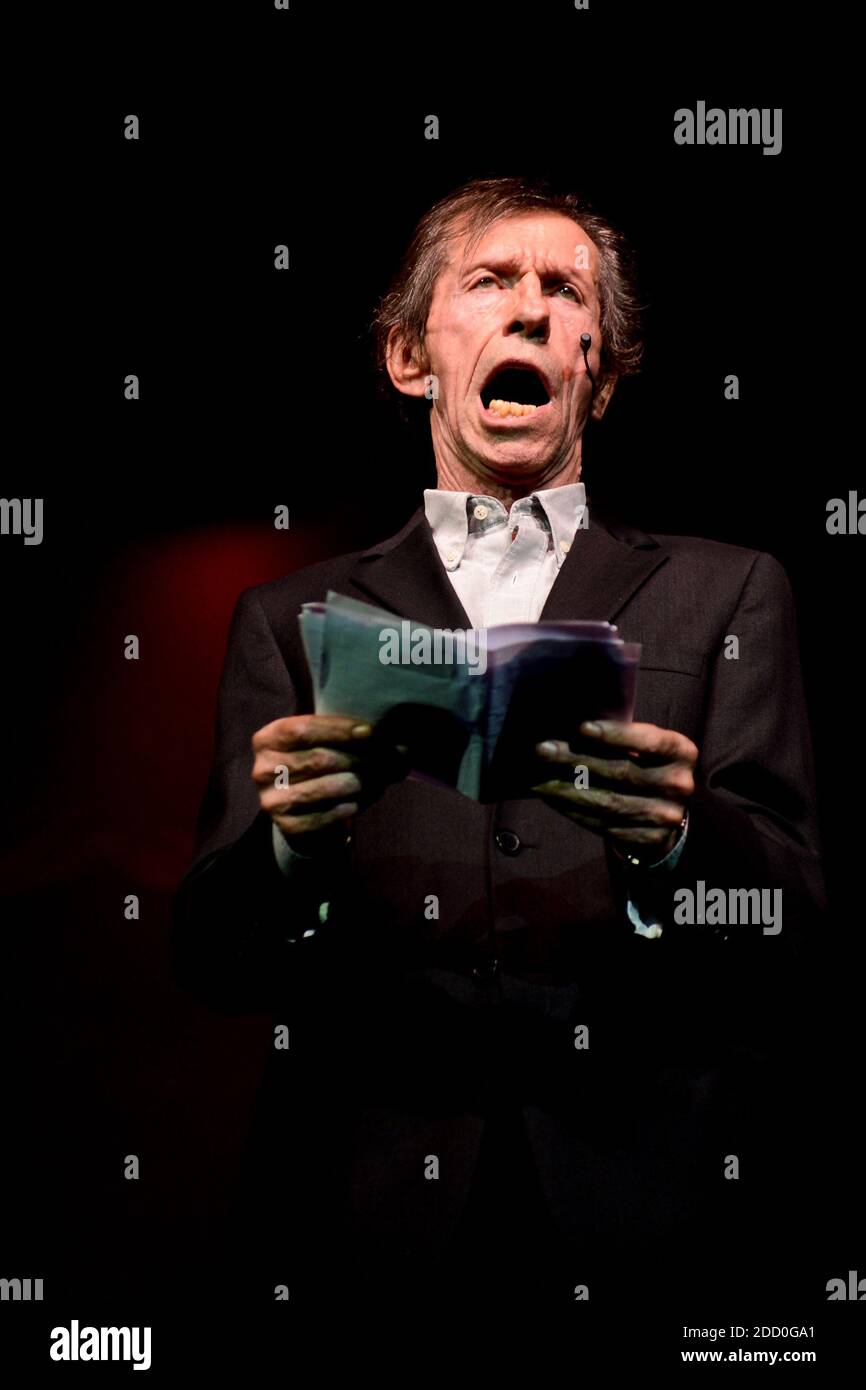 Exclusive - File picture of the humorist Pierre Pechin in 2012 doing ...