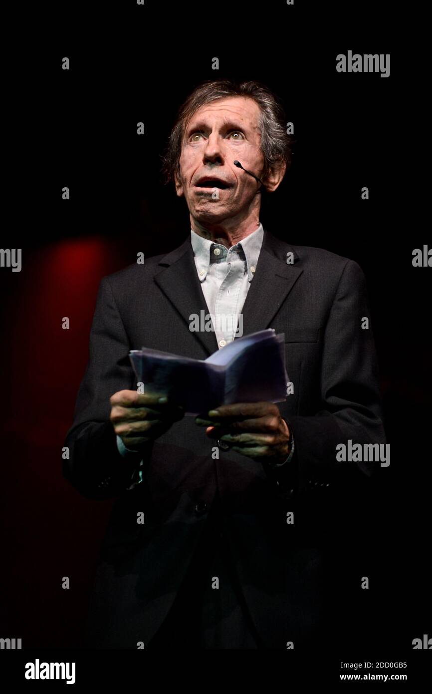 Exclusive - File picture of the humorist Pierre Pechin in 2012 doing ...