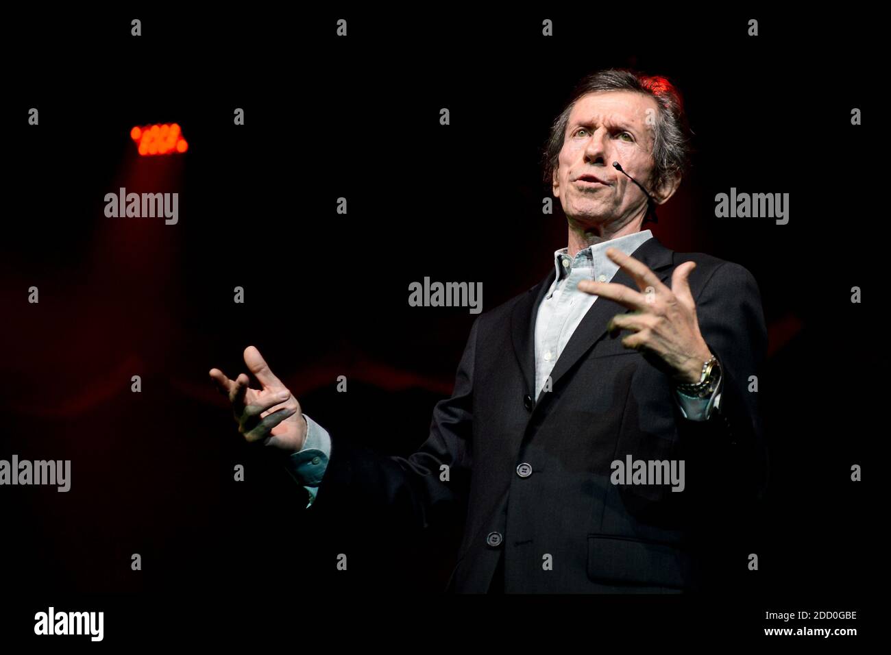 Exclusive - File picture of the humorist Pierre Pechin in 2012 doing ...