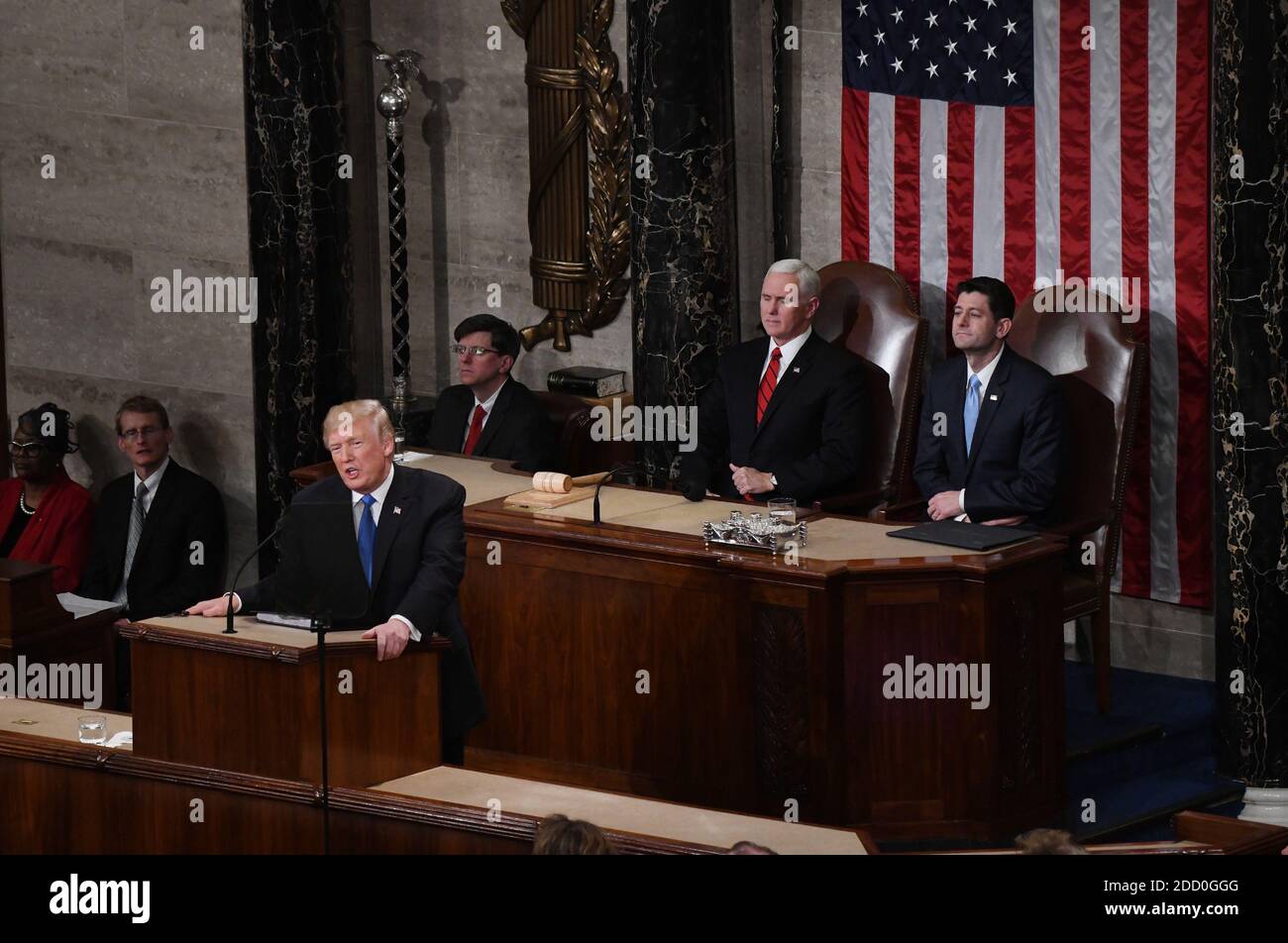 U.S President Donald Trump delivers his first State of the Union ...