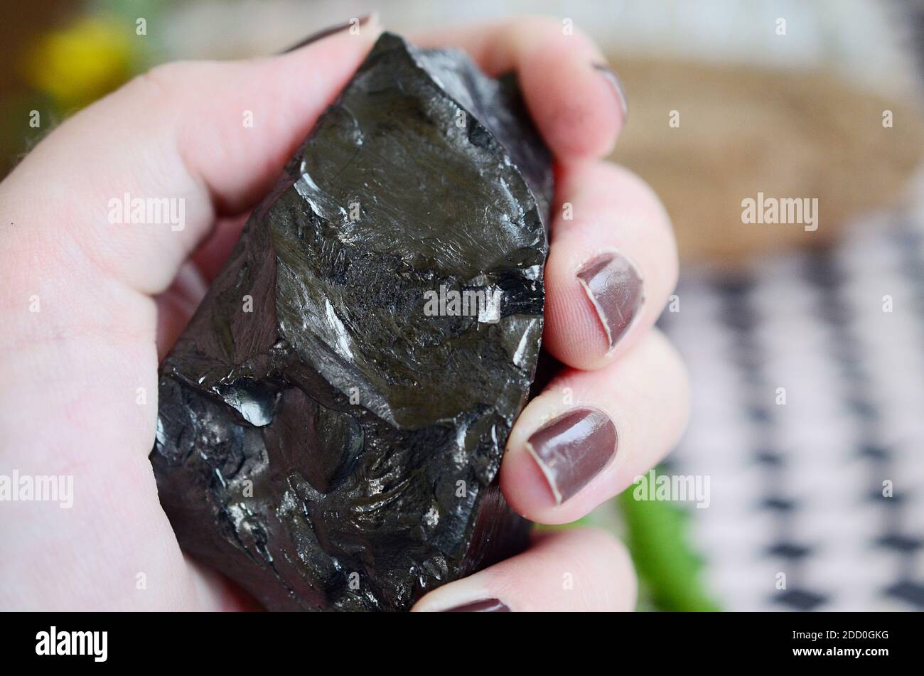 Large Rough Jet. Black healing crystal. Solid Jet crystal from Russia ...