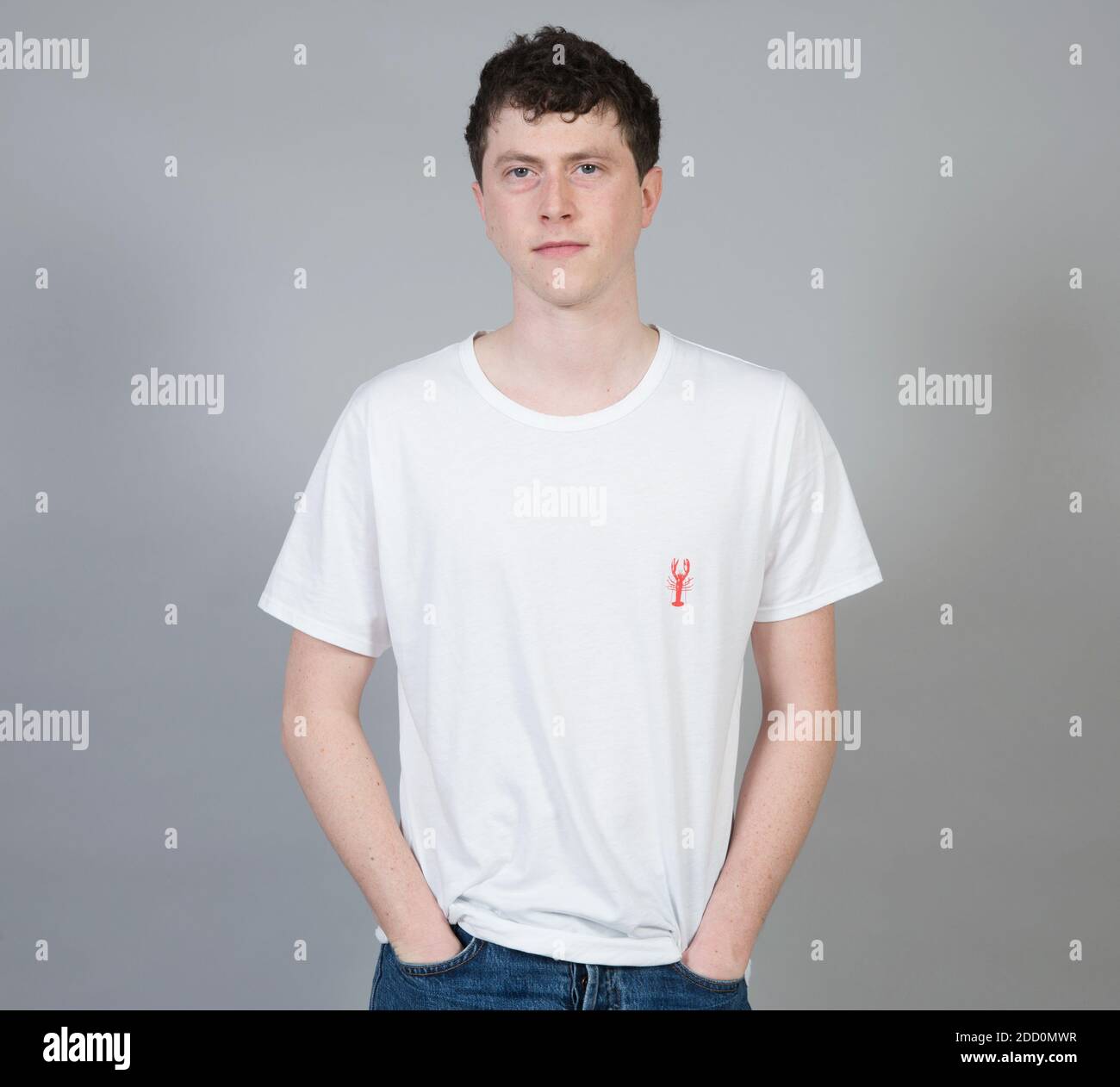 Exclusive - Finnegan Oldfield posing during a photo shoot as part of ...