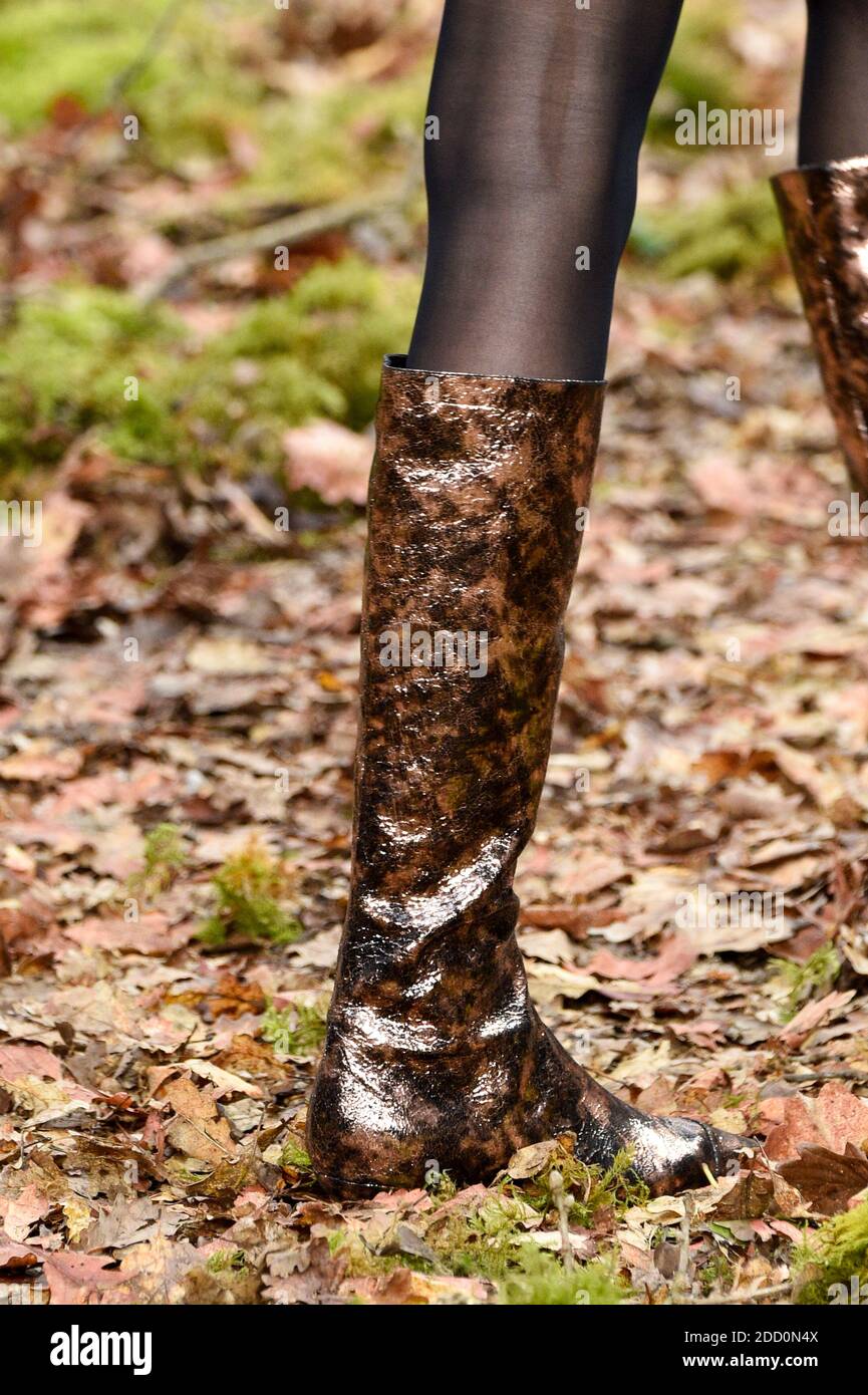 Details bags and shoes during the Chanel show as part of the Paris ...