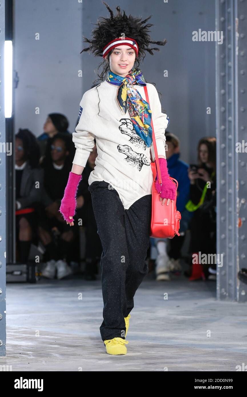 A model walks the runway during the Facetasm show as part of the Paris ...