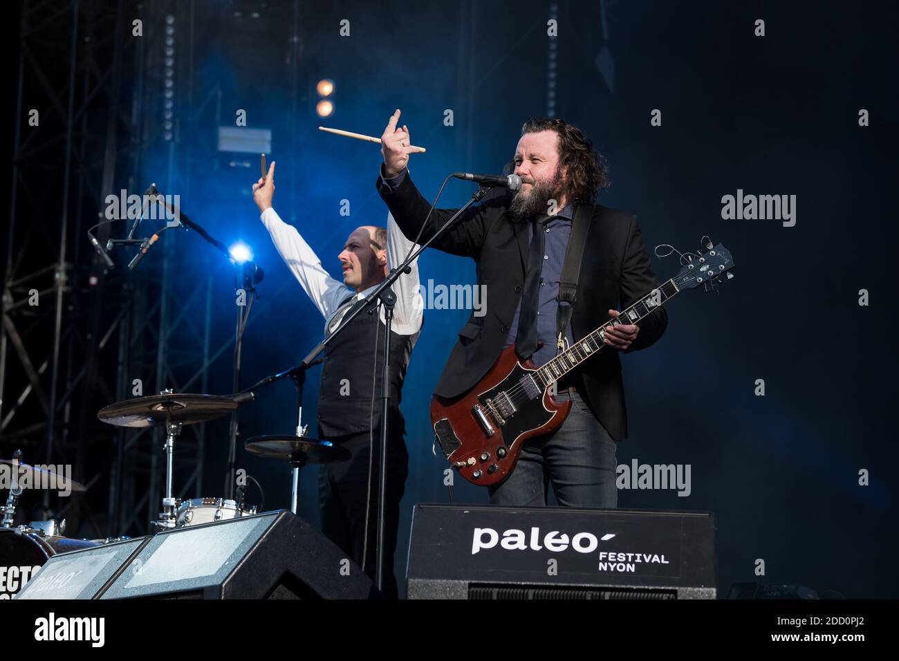 File photo of Inspector Cluzo in concert at Paleo Festival in Nyon ...