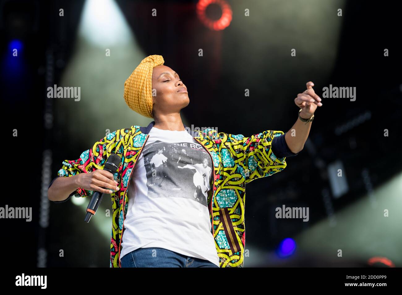 File photo of Imany in concert at Paleo Festival in Nyon, Switzerland ...