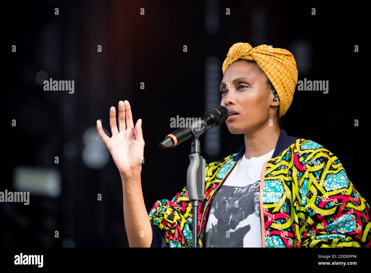 File photo of Imany in concert at Paleo Festival in Nyon, Switzerland ...