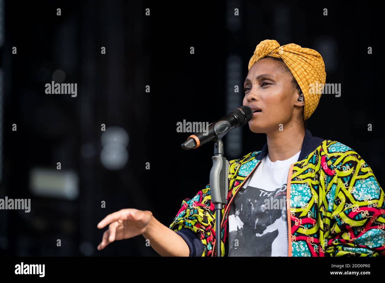 File photo of Imany in concert at Paleo Festival in Nyon, Switzerland ...