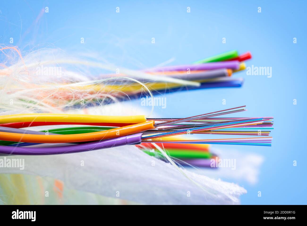 Fiber optic cable used in telecommunication network Stock Photo - Alamy