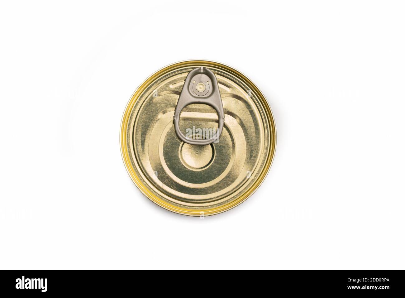 Food can on white background Stock Photo - Alamy