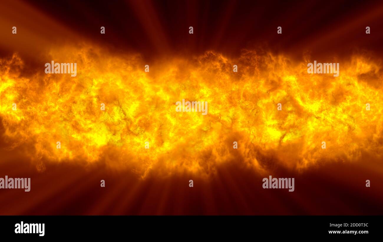 explosion fire flame abstract background, render illustration Stock ...