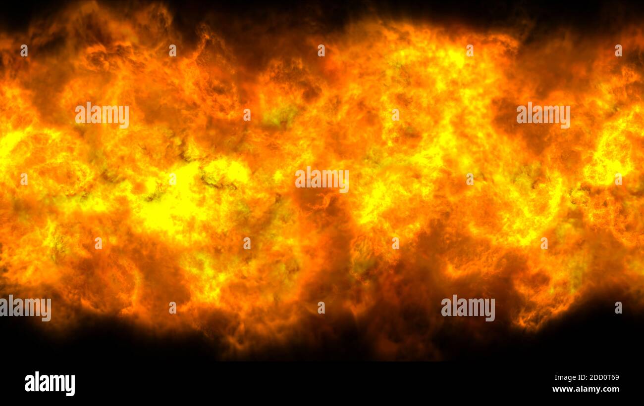 explosion fire flame abstract background, render illustration Stock ...