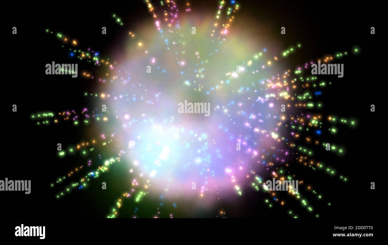 sparks color explosion abstract texture, render illustration Stock ...