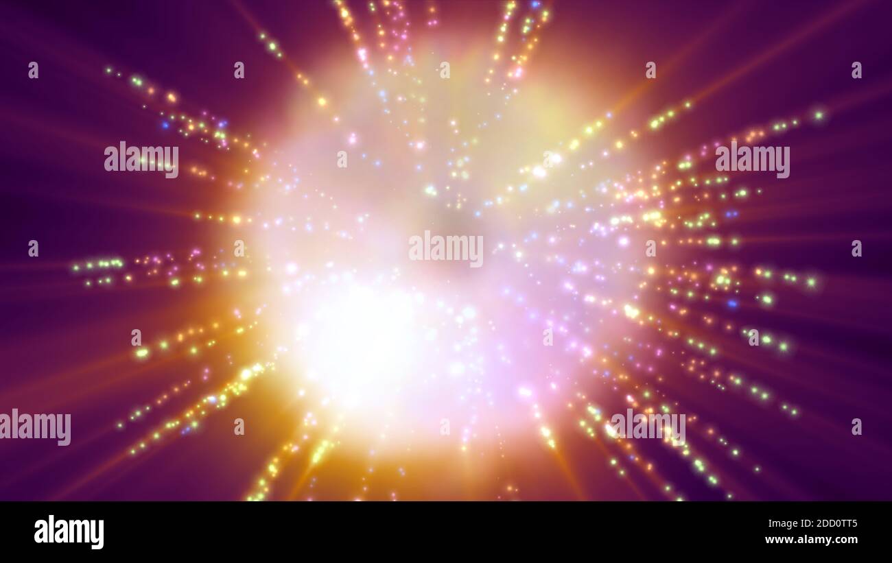 sparks color explosion abstract texture, render illustration Stock ...