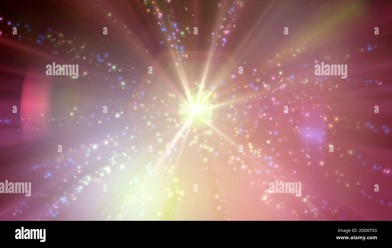 sparks color explosion abstract texture, render illustration Stock ...