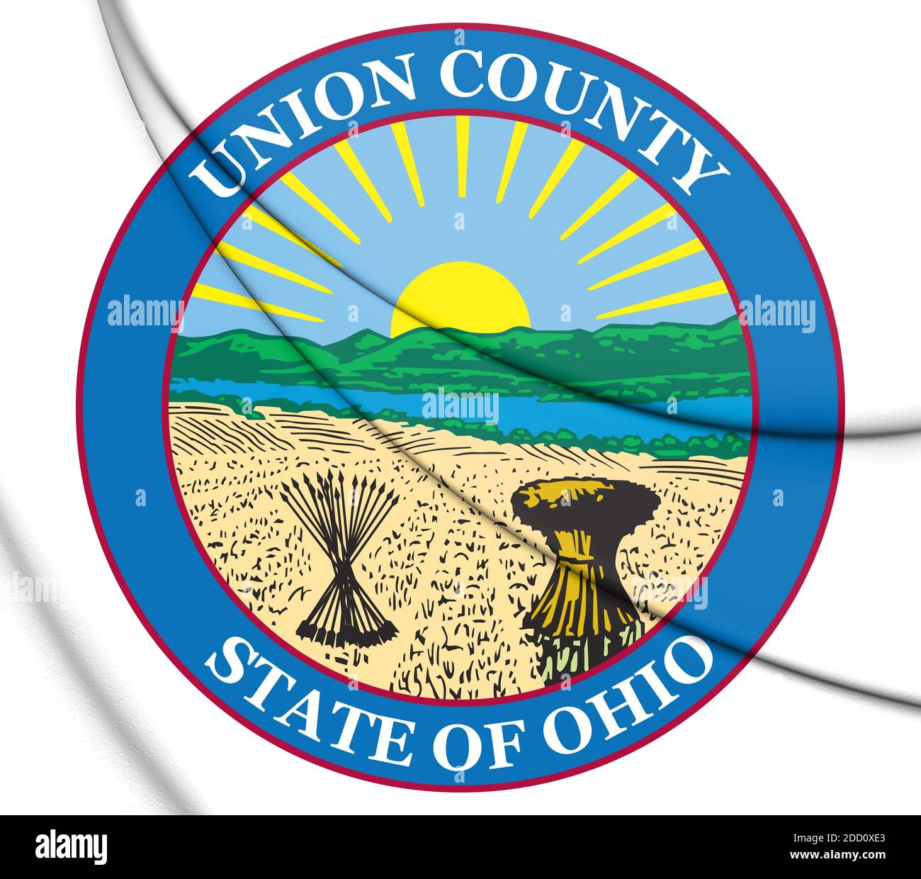 3D Seal of Union County (Ohio), USA. 3D Illustration Stock Photo - Alamy