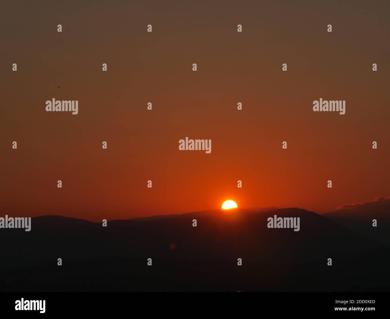 sunset sky panorama landscape background natural color of evening ...