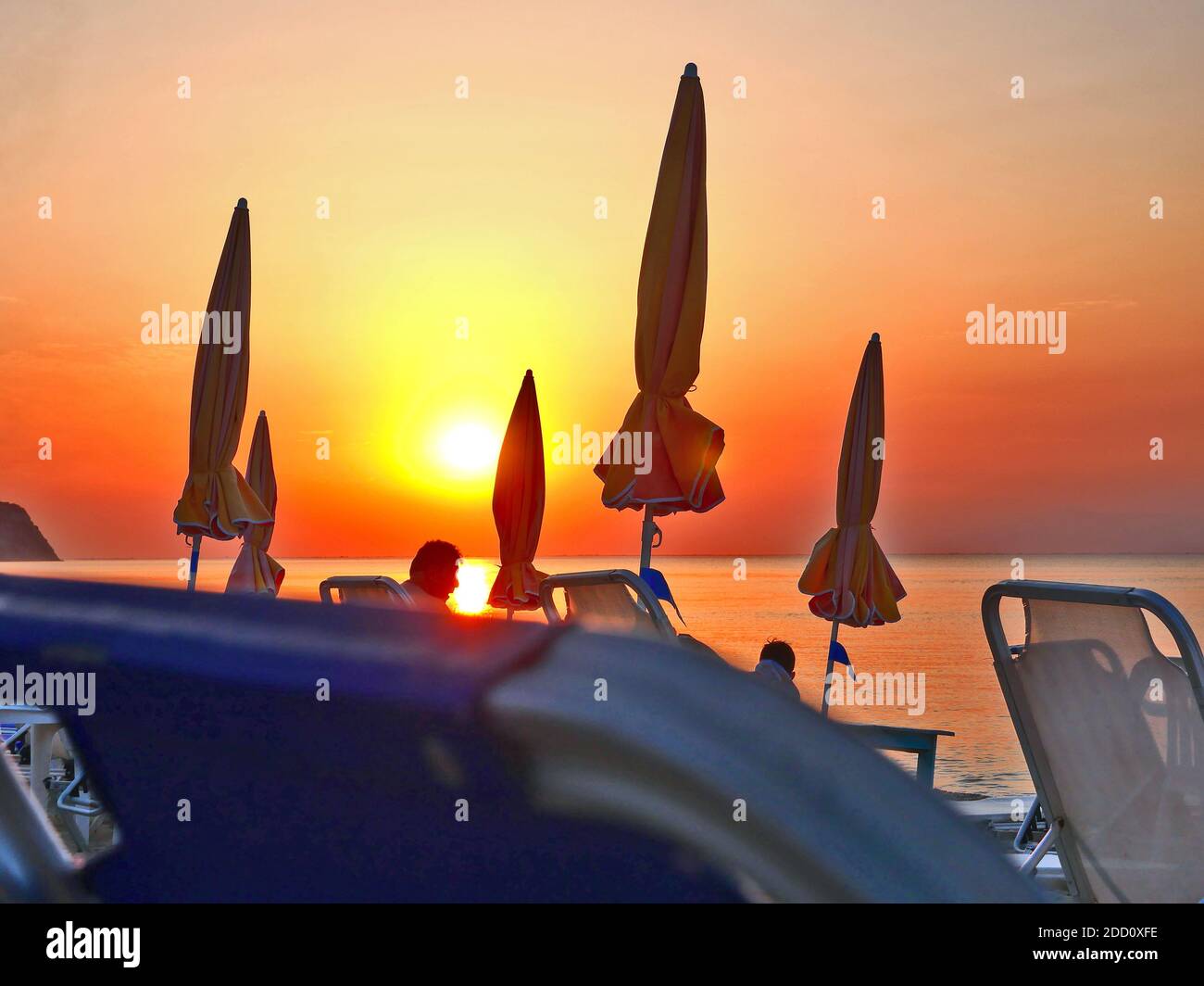 Beautiful sunset over sea beach hi-res stock photography and images - Alamy