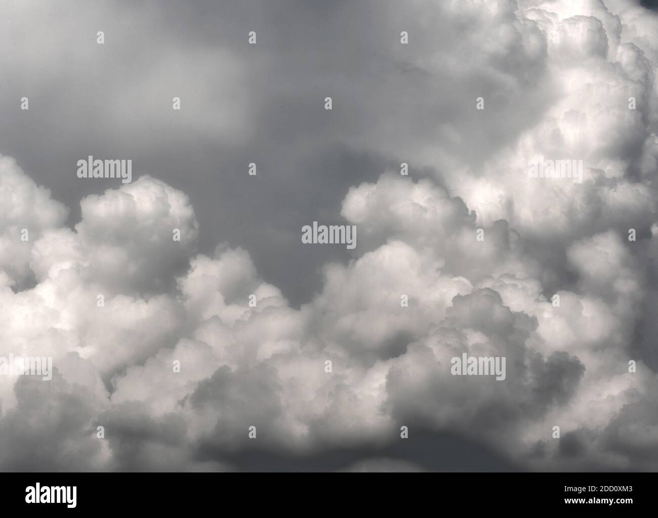 Sky with big white clouds panorama landscape Stock Photo - Alamy