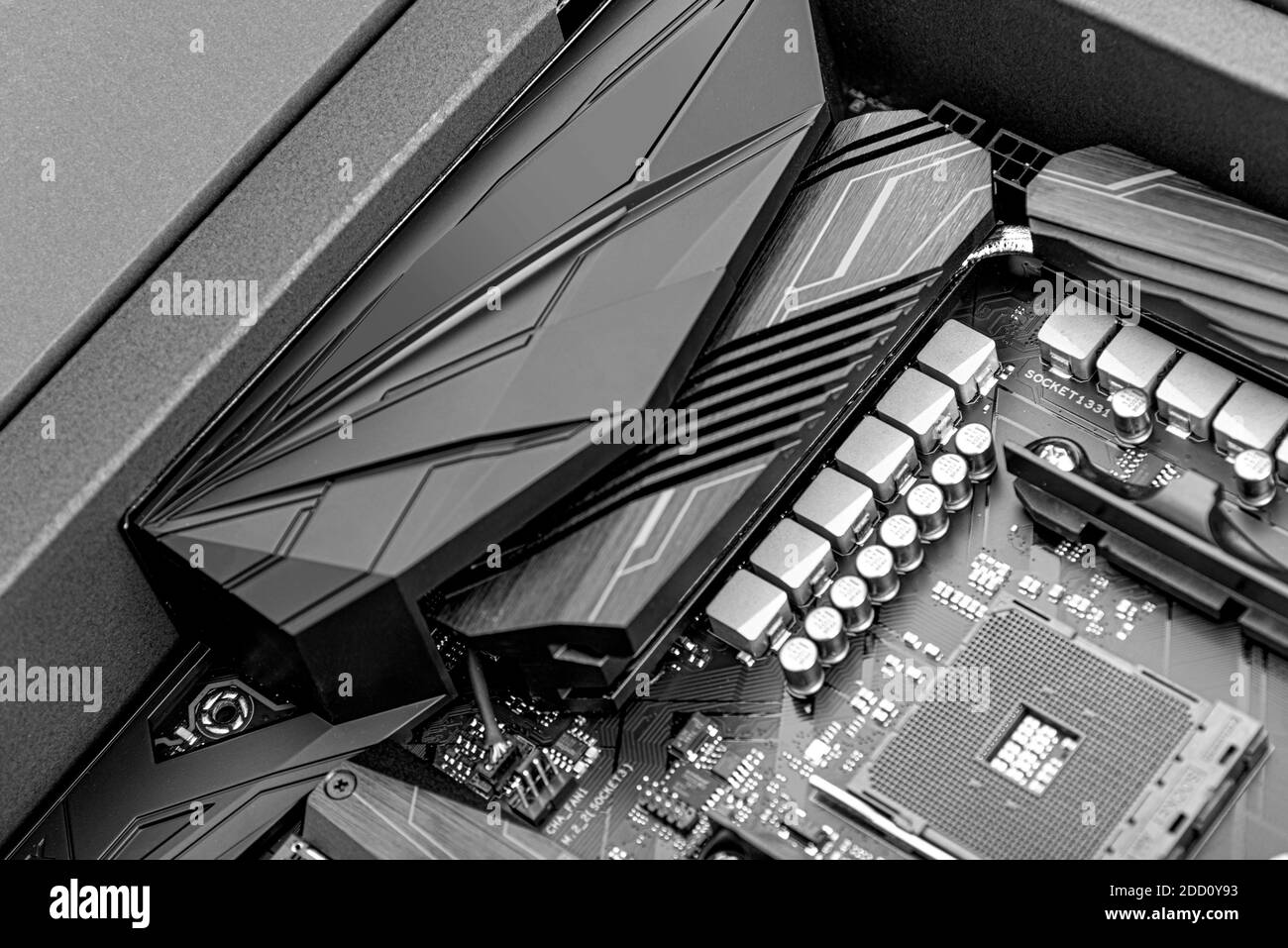 A powerful computer processor and a modern motherboard Stock Photo - Alamy