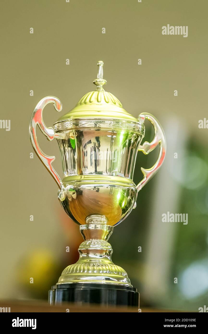 A vertical low angle shot of a trophy Stock Photo - Alamy