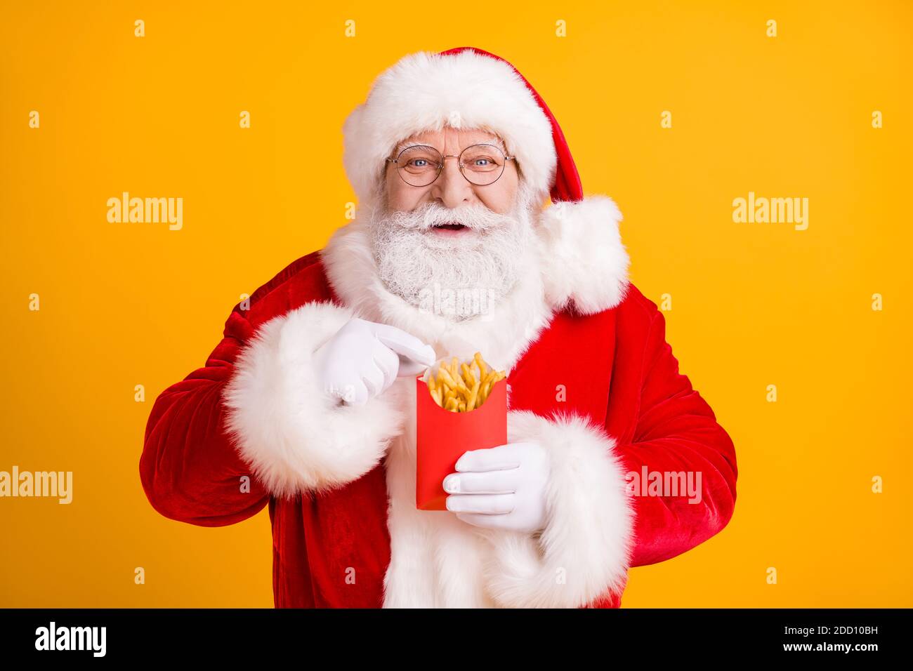 Fat santa claus eating hi-res stock photography and images - Alamy
