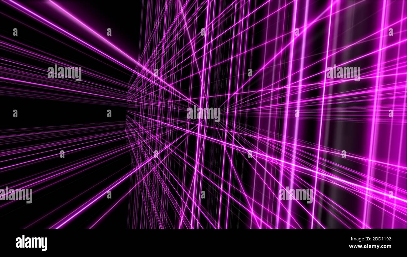 3d lines light neon background abstract render illustration Stock Photo ...