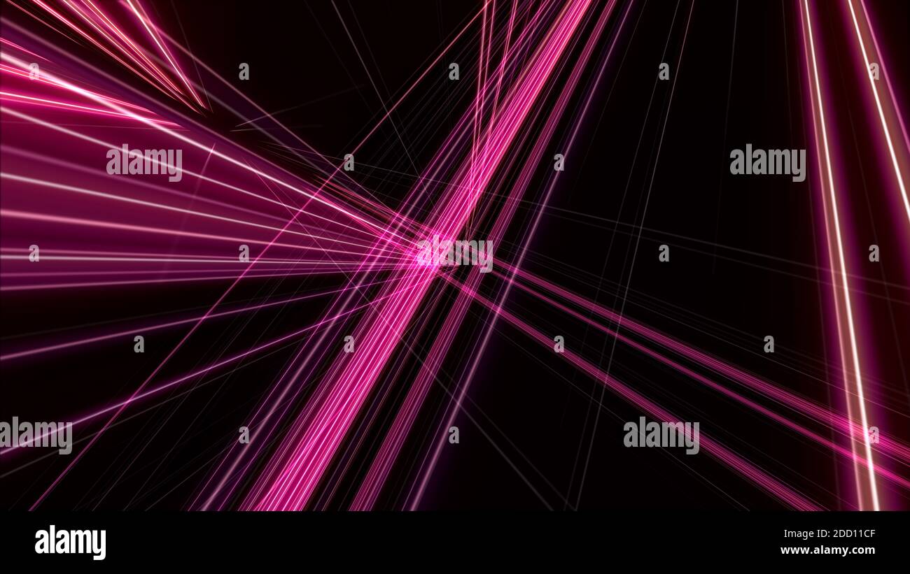 3d lines light neon background abstract render illustration Stock Photo ...