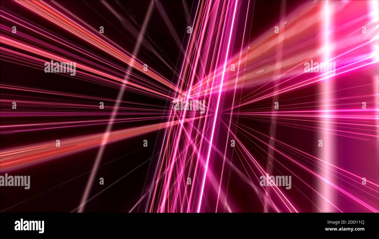 3d lines light neon background abstract render illustration Stock Photo ...