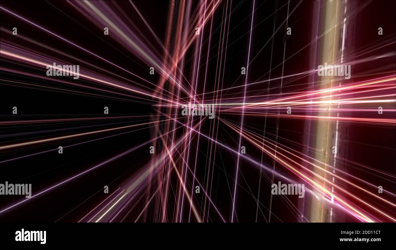 3d lines light neon background abstract render illustration Stock Photo ...