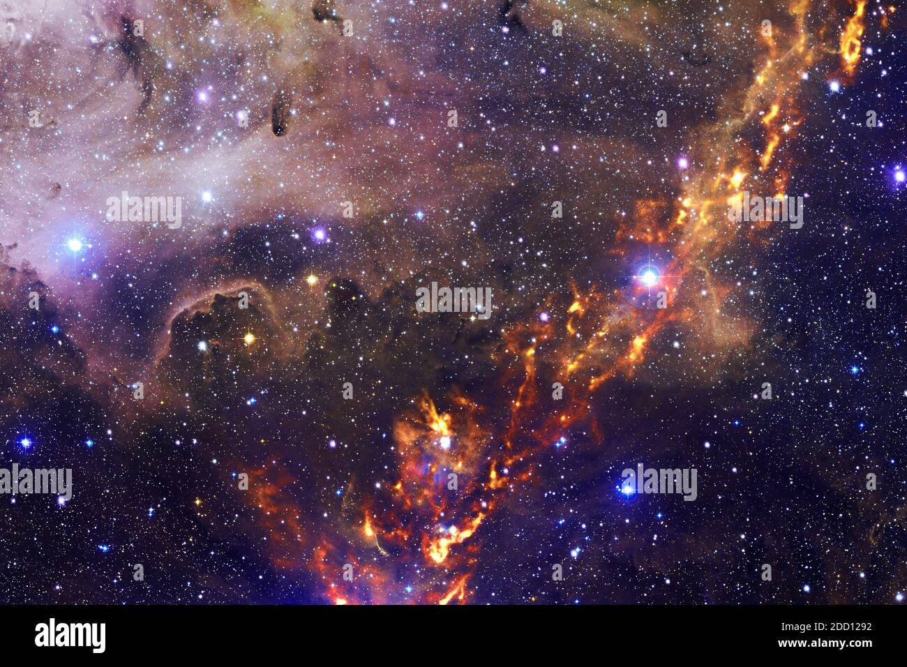 Outer space, cosmic landscape. Nebula. Elements of this image furnished ...