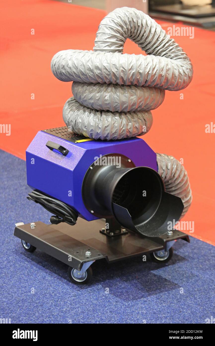 Flex Hose at Big Space Heater Equipment Stock Photo - Alamy