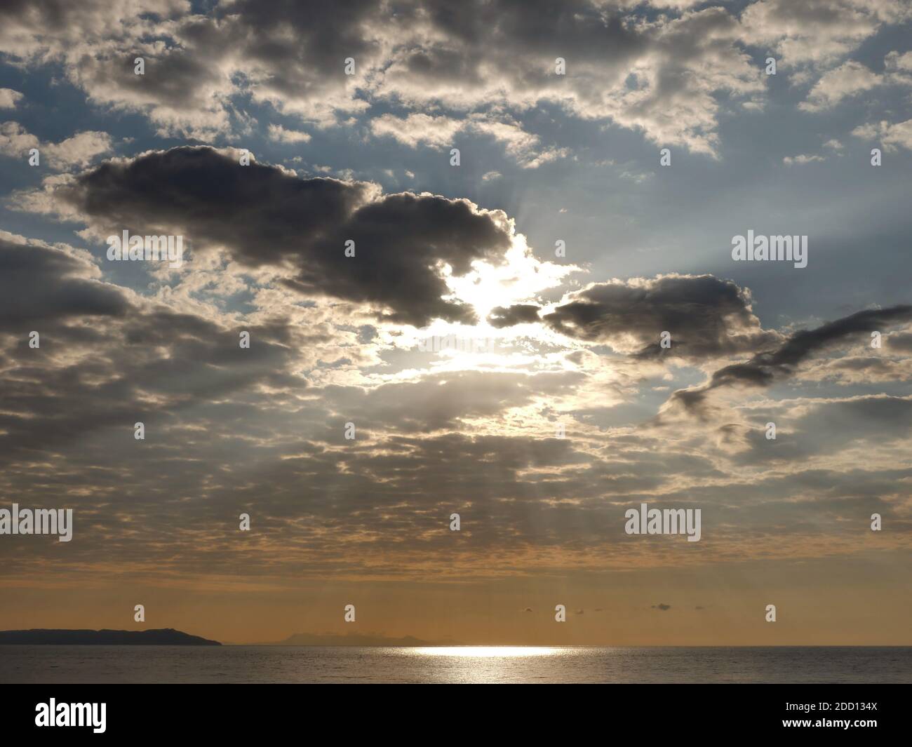 sunset sky panorama landscape background natural color of evening Stock ...